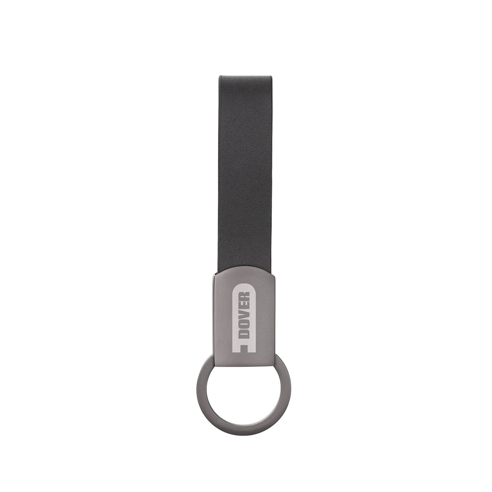 Axis Gunmetal Leather Keyring – High Caliber Line