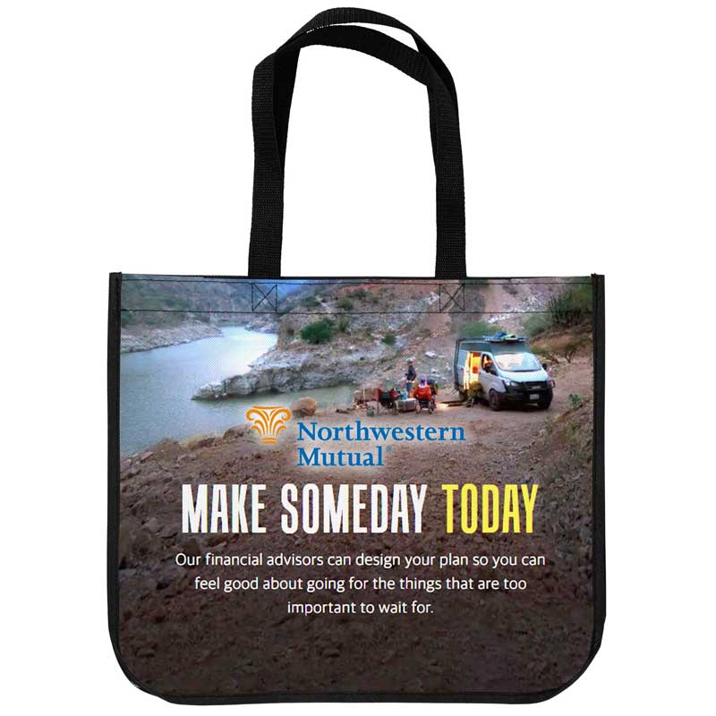 9” x 12” Laminated Full-Color Tote Bag – High Caliber Line