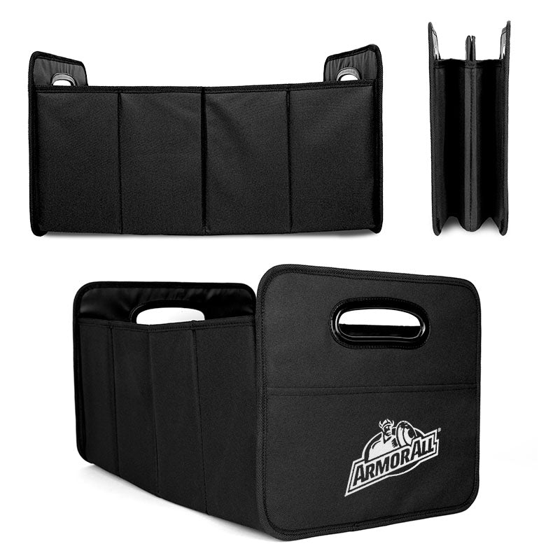 Milford Two Compartment Foldable Car Storage Basket – High Caliber Line
