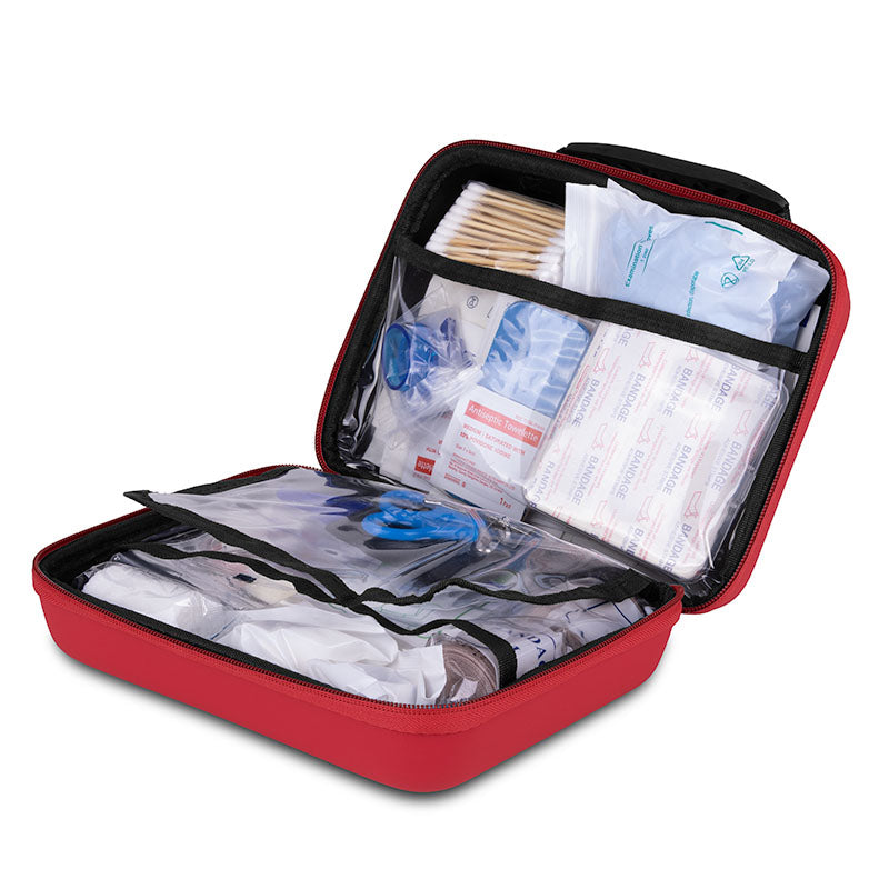 110pc OSHA Compliant First Aid Kit in Easy Carry EVA Zipper Case – High ...
