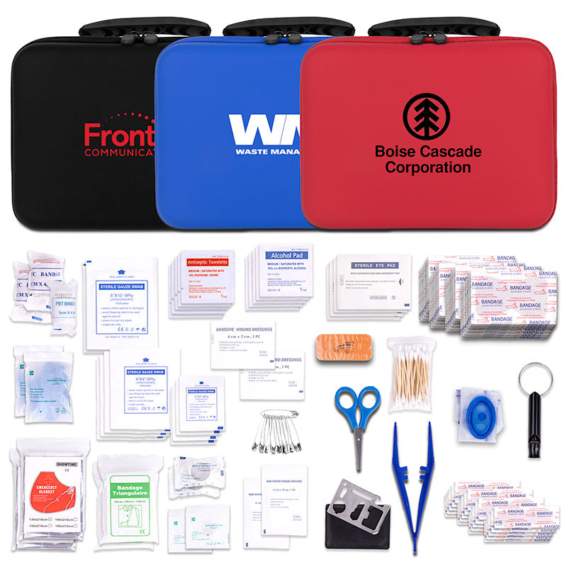 110pc OSHA Compliant First Aid Kit in Easy Carry EVA Zipper Case – High ...