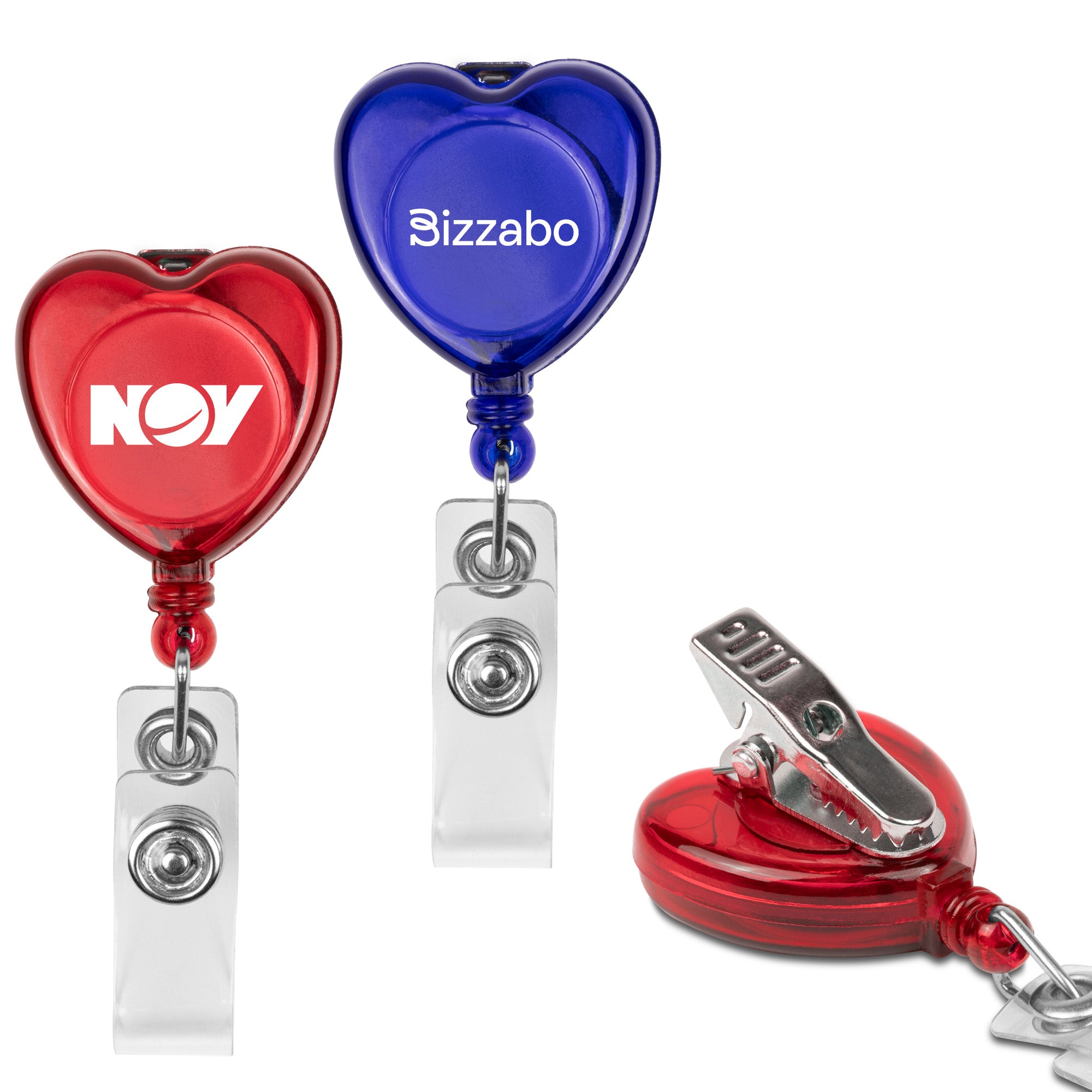 Heart- Shaped Retractable Badge Holder – High Caliber Line