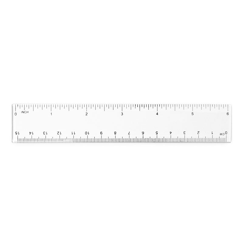 Crystal Clear 6 Inch Ruler – High Caliber Line