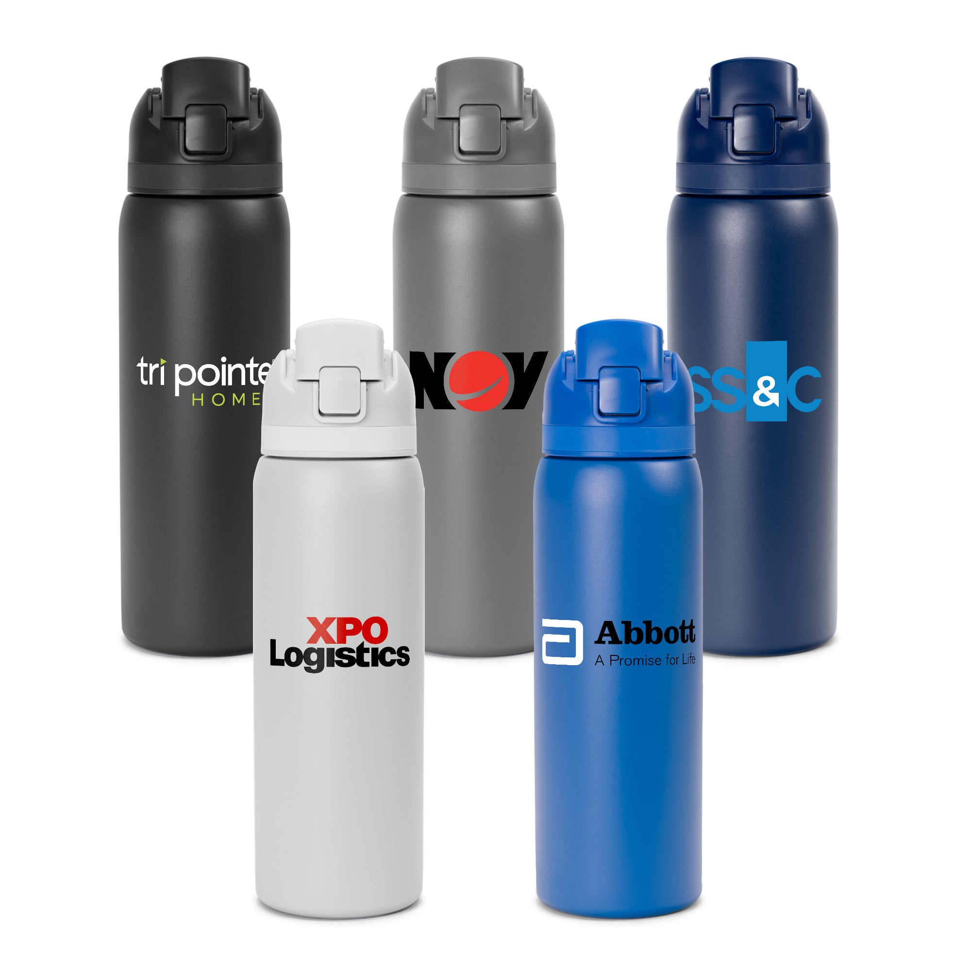 Solid 27oz. Stainless Steel Pop Straw Bottle – High Caliber Line