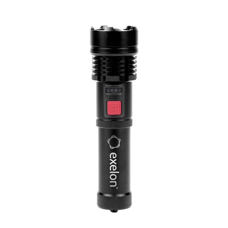 800LM Metal Flashlight with 1500mAh Rechargeable Battery – High Caliber ...