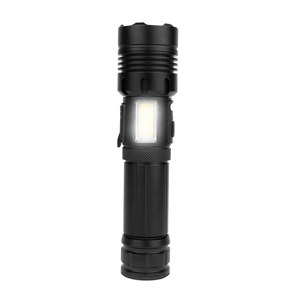 1200LM Metal Flashlight with 2000mAh Rechargeable Battery – High ...