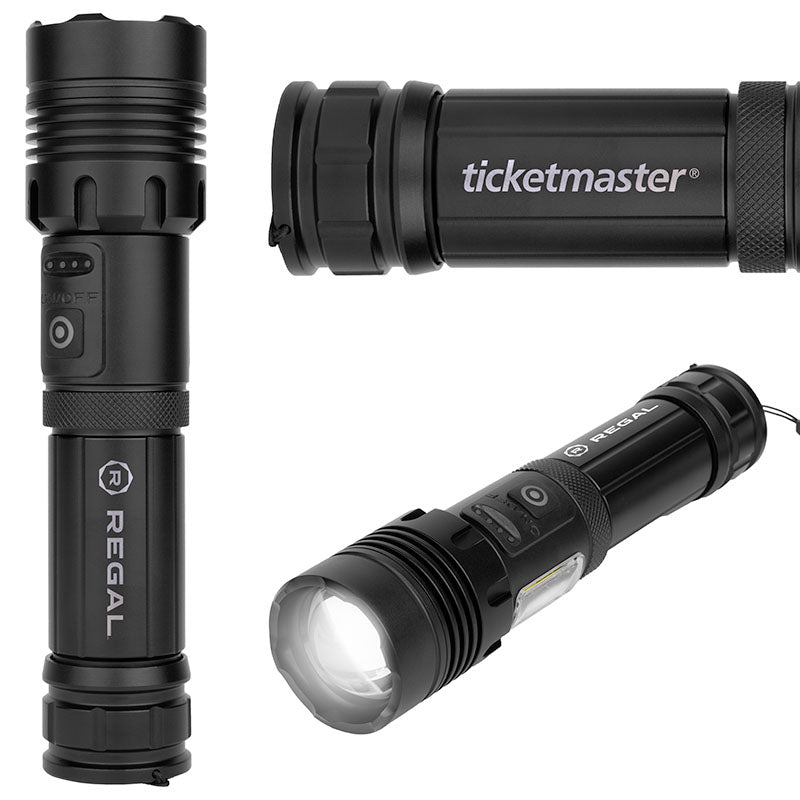 1200LM Metal Flashlight with 2000mAh Rechargeable Battery – High ...