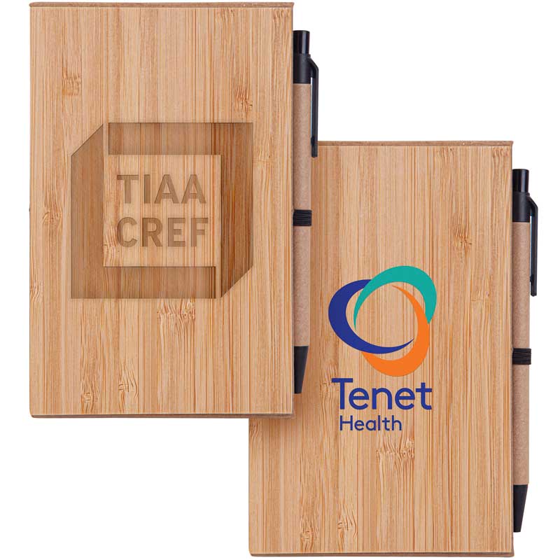 Bamboo Notepad with Sticky Note and Pen – High Caliber Line