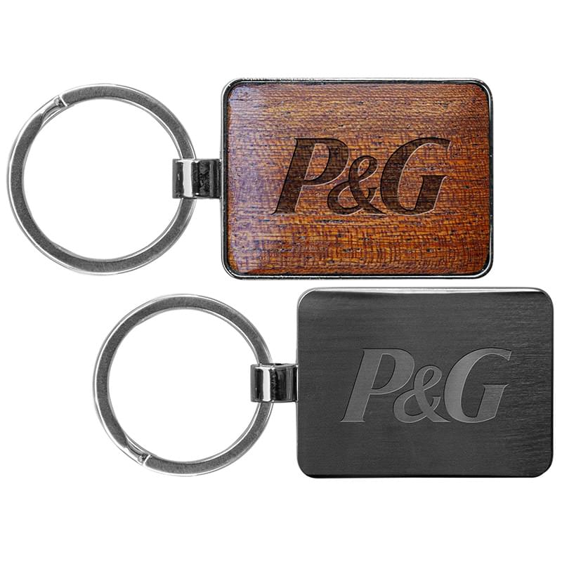 ForgeWood Rectangle Keychain – High Caliber Line
