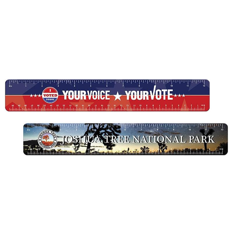 12 Inch Ruler Tag 12-1/4”W x 1-13/16”H – High Caliber Line